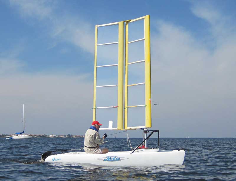 Wing Sail on a Hobie Bravo | Tropical Boating